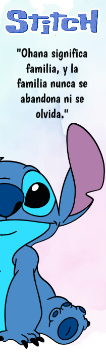 Plantilla de White Ilustrativo Marca Pagina De Stitch Media Página ...