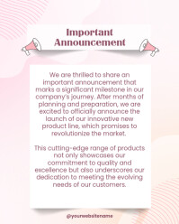announcement Template | PosterMyWall