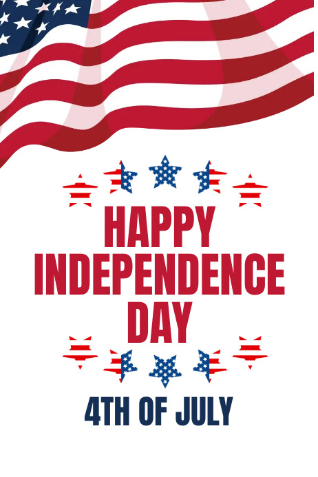 Plantilla de White Independence Day Poster | PosterMyWall