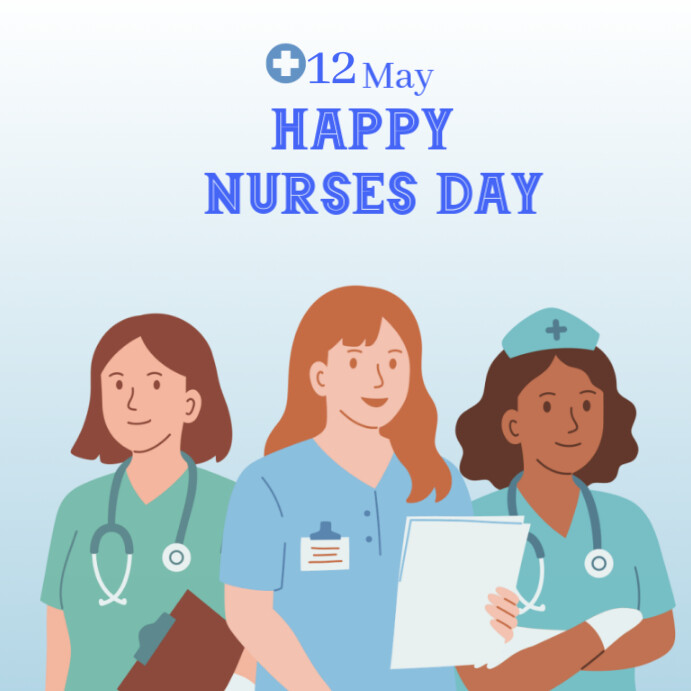 White International Nurses Day Instagram Post Template | PosterMyWall