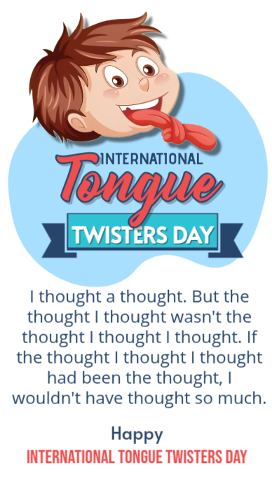 Copy of White International Tongue Twisters Day Instagram Story ...