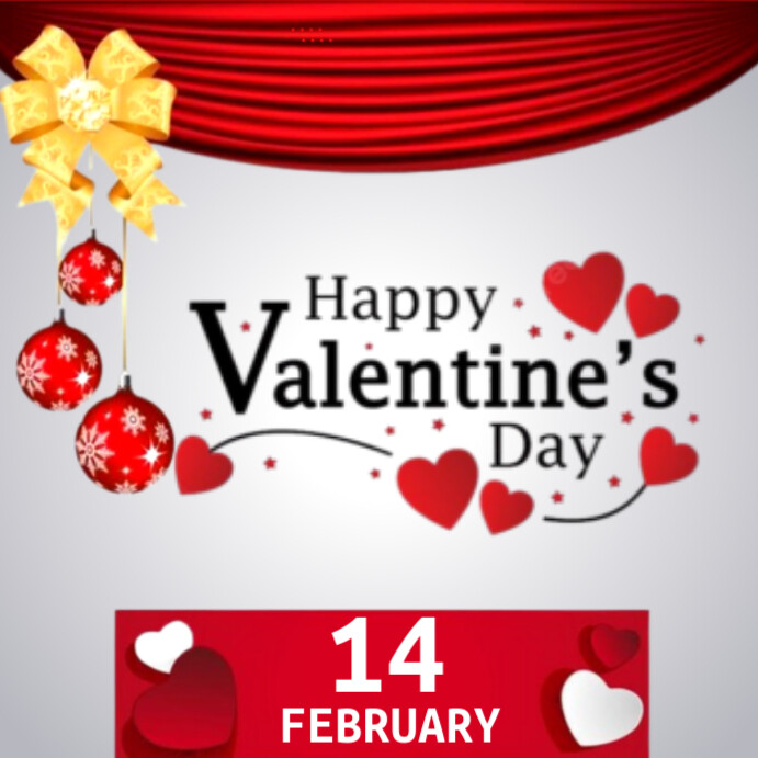 Copy of White Joyful 14th February Val's Day Lovers Celebration ...