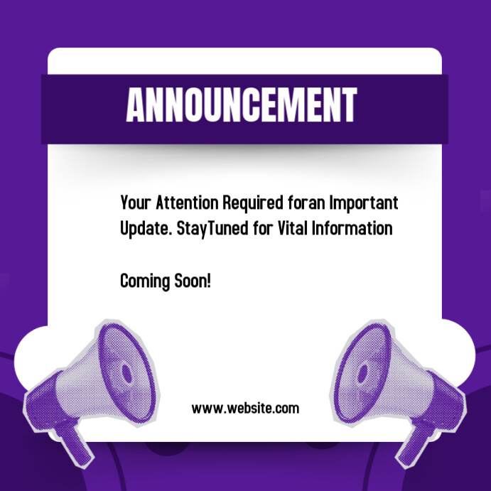 Copy of White Joyful Announcement Instagram Post | PosterMyWall