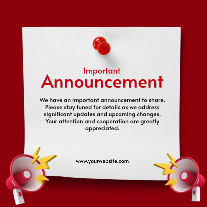 Copy of White Joyful Announcement Instagram Post | PosterMyWall