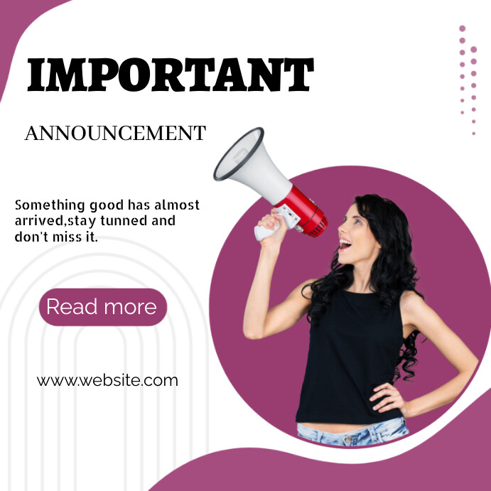 Copy of White Joyful Announcement Instagram Post | PosterMyWall