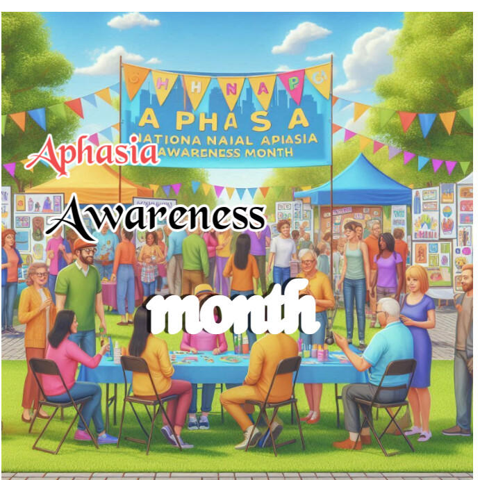 White Joyful Aphasia Awareness Month Instagram Post Template | PosterMyWall