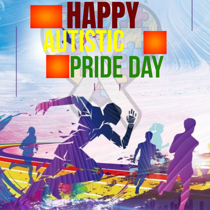 White Joyful Autistic Pride Day Instagram Po Template | PosterMyWall