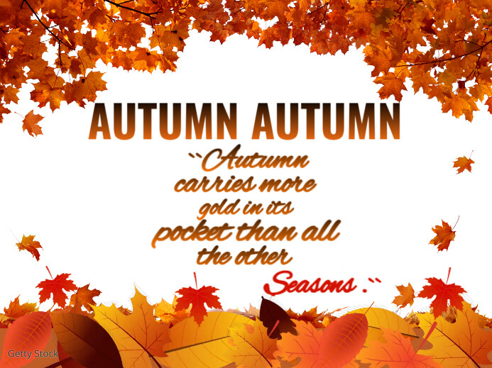 Plantilla de White Joyful Autumn Autumn Yard Sign | PosterMyWall