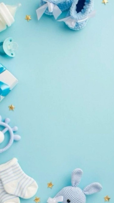 Plantilla de White Joyful Baby Boy Flat Lay Background – Cute Newborn ...