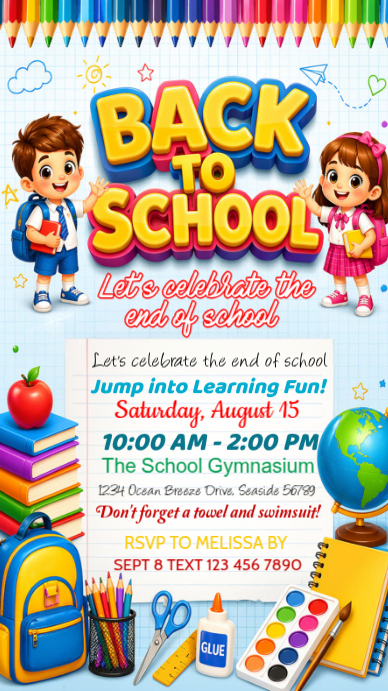 Plantilla de White Joyful Back to School Celebration Instagram Story ...