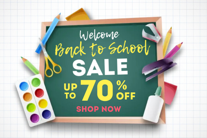 White Joyful Back To School Poster Template | PosterMyWall