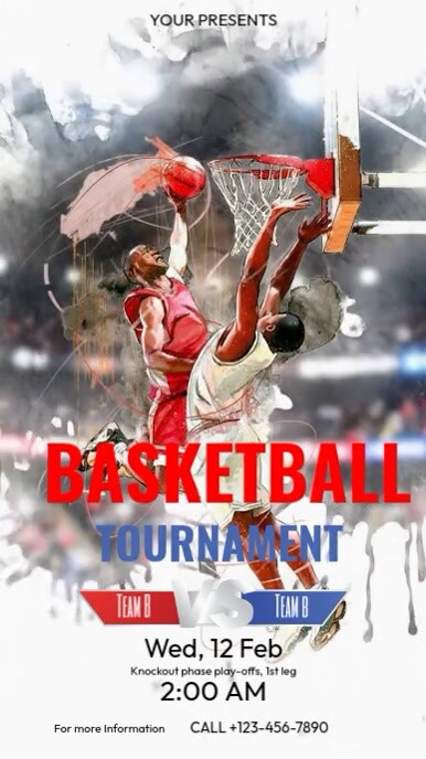 White Joyful Basketball Instagram Story Template | PosterMyWall
