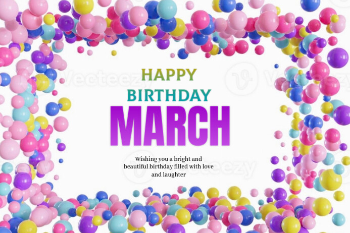 White Joyful Birthday Card Label Template | PosterMyWall