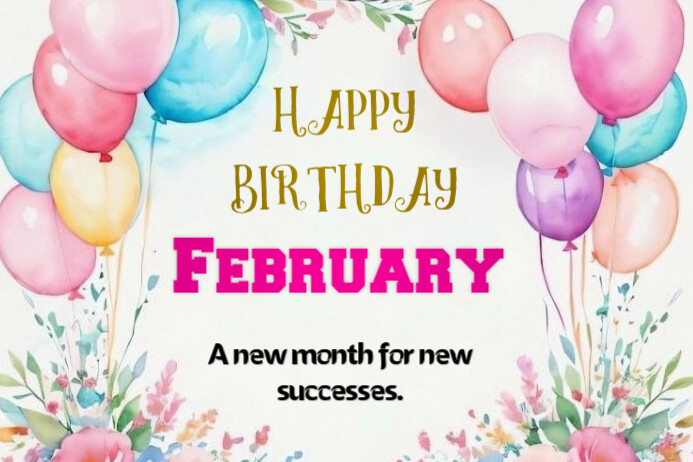 White Joyful Birthday Card Label Template | PosterMyWall