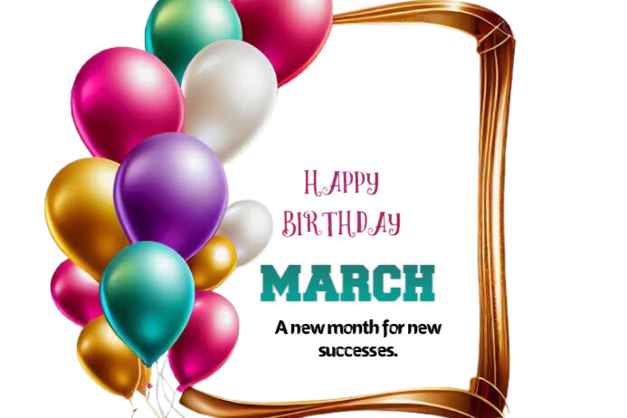 White Joyful Birthday Card Label Template | PosterMyWall