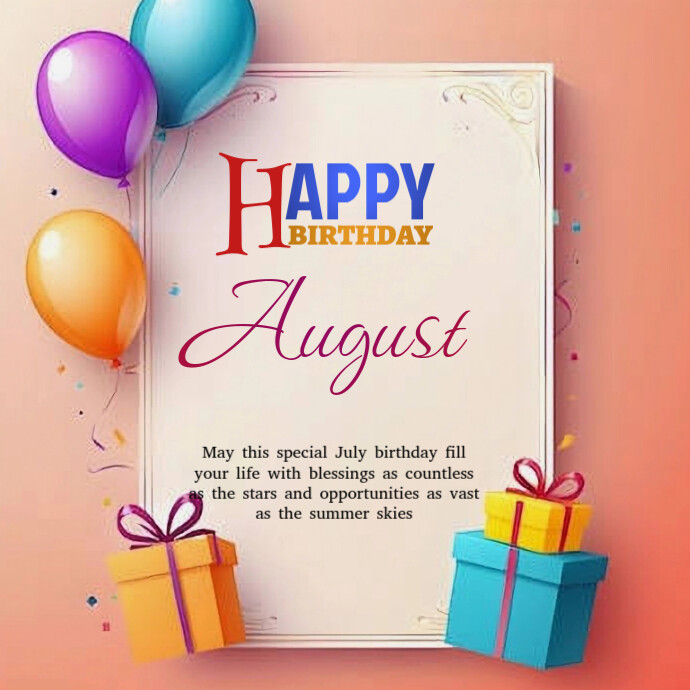 Plantilla de White Joyful Birthday Card Logo | PosterMyWall