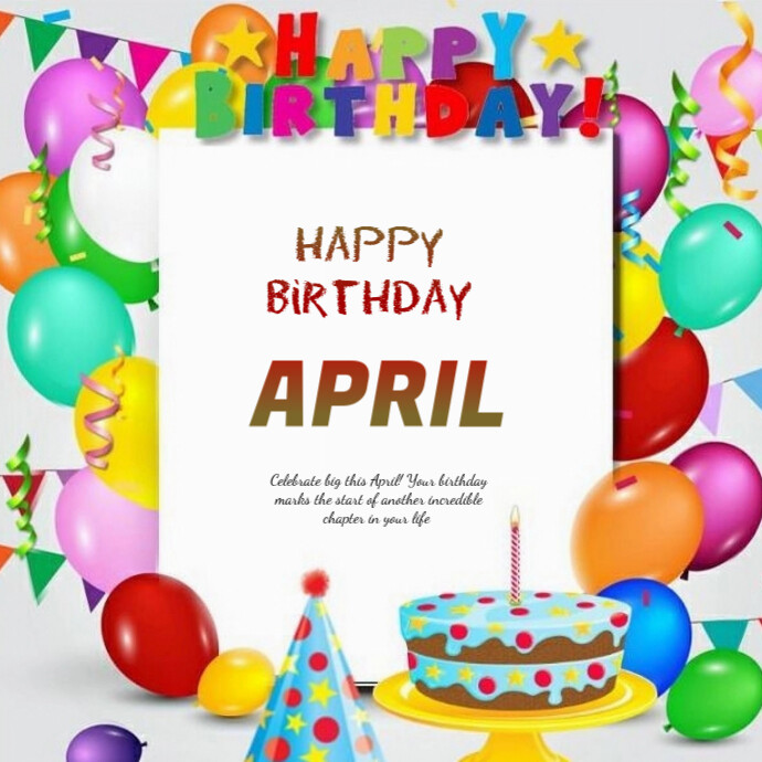 White Joyful Birthday Card Logo Template | PosterMyWall