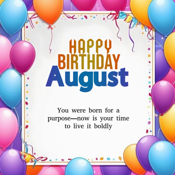 White Joyful Birthday Card Logo Template | PosterMyWall