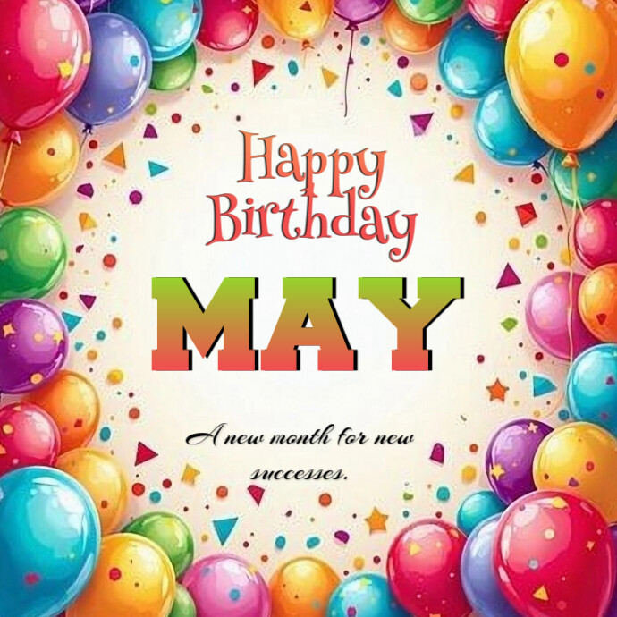 Plantilla de White Joyful Birthday Card Logo | PosterMyWall