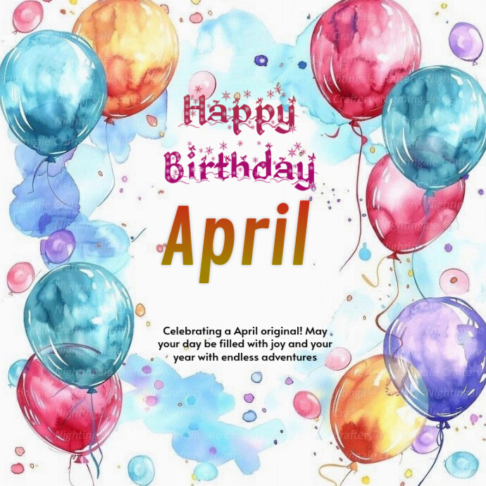 White Joyful Birthday Card Logo Template | PosterMyWall