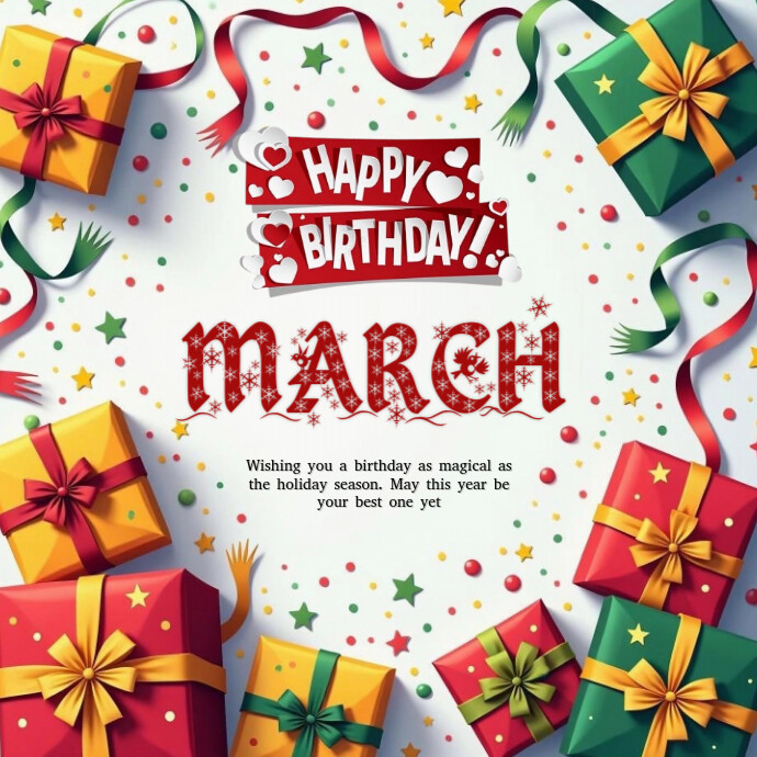 White Joyful Birthday Card Logo Template | PosterMyWall