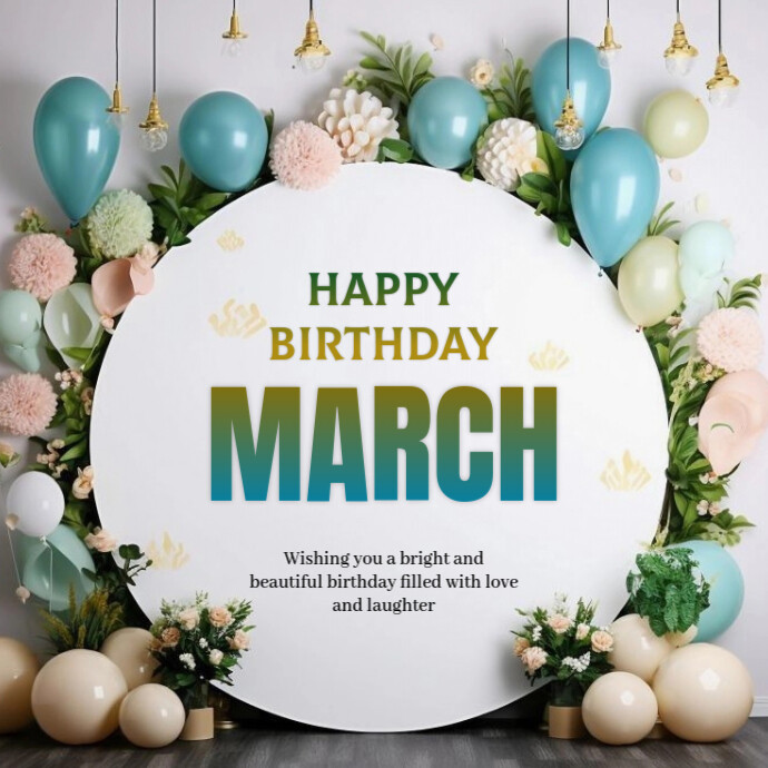 White Joyful Birthday Card Logo Template | PosterMyWall