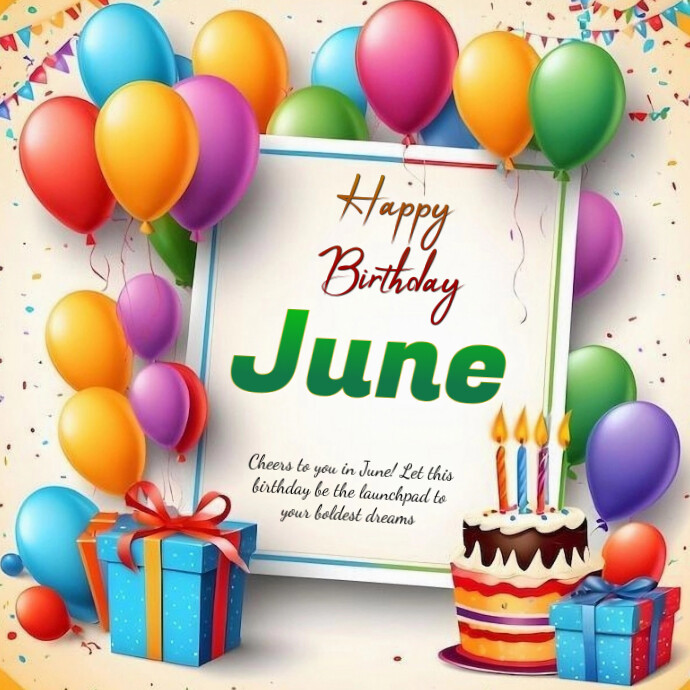 White Joyful Birthday Card Logo Template | PosterMyWall