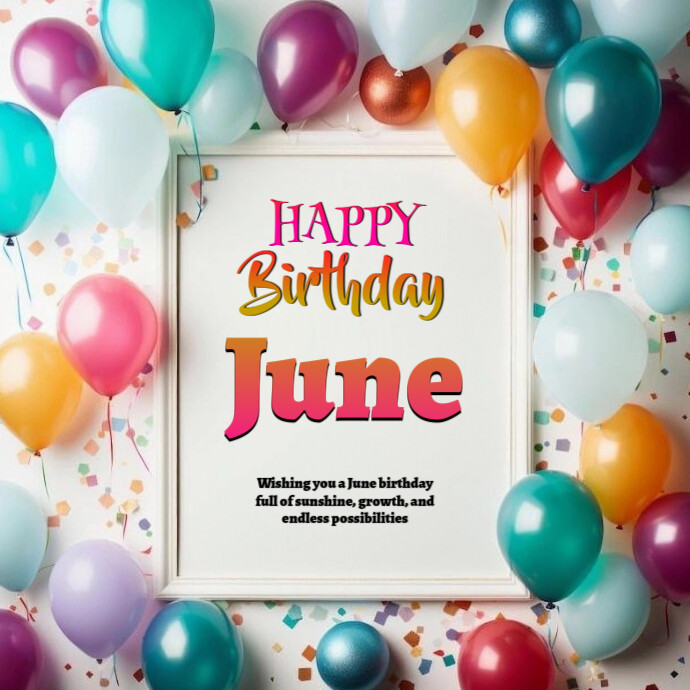 White Joyful Birthday Card Logo Template | PosterMyWall