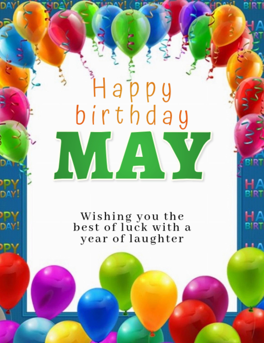 Plantilla de White Joyful Birthday Celebration Flyer | PosterMyWall