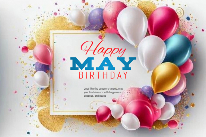 Plantilla de White Joyful Birthday Celebration Label | PosterMyWall