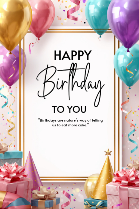 Birthday Celebration Posters Template | PosterMyWall