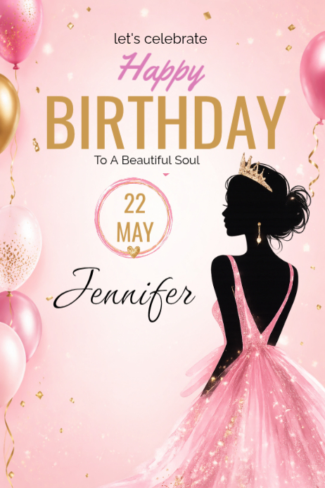 Plantilla de White Joyful Birthday Celebration Poster | PosterMyWall