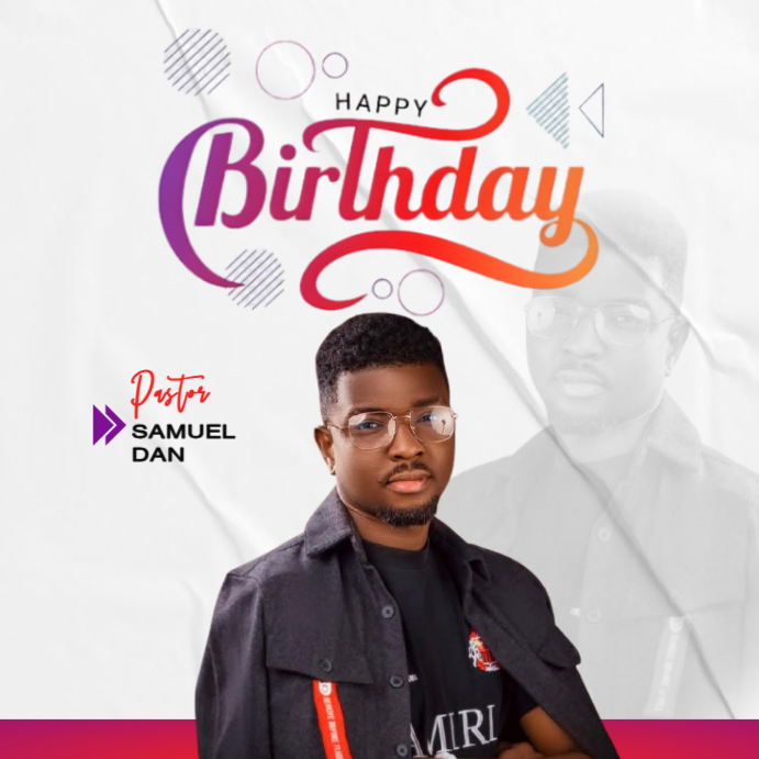 White Joyful Birthday Celebration Square (1:1) Template | PosterMyWall