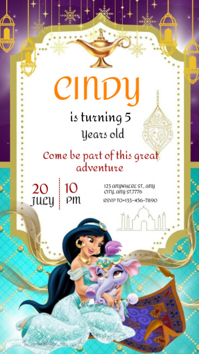 White Joyful Birthday Party Instagram Story Template | PosterMyWall