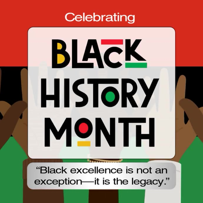 White Joyful Black History Month Flyer Instagram Post Template ...