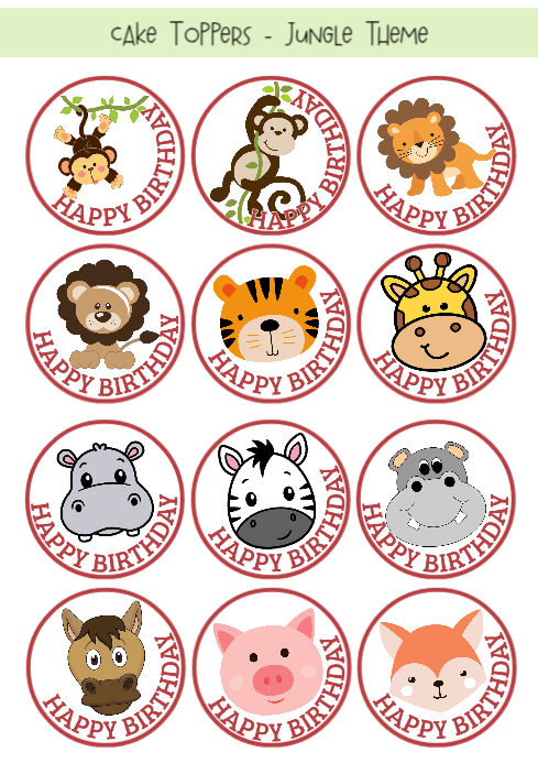 White Joyful Cake Toppers A4 Template | PosterMyWall