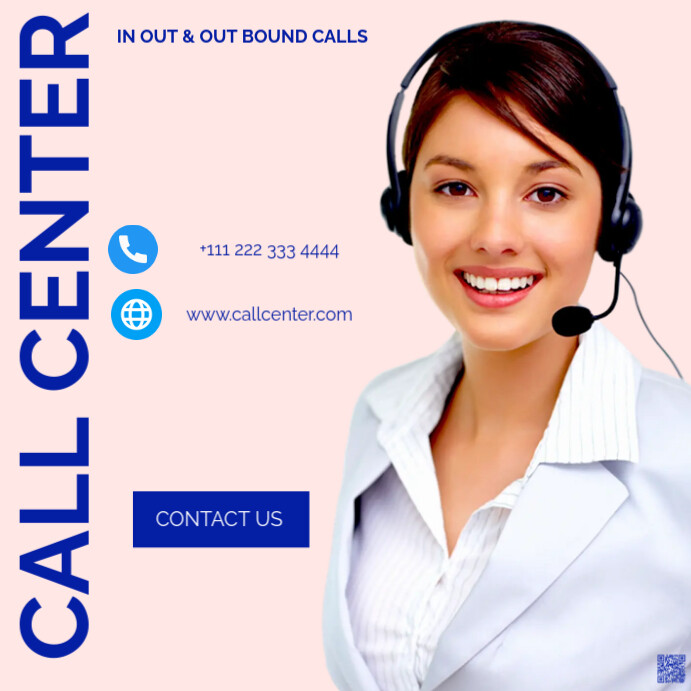 Plantilla de White Joyful Call Center Instagram Post | PosterMyWall