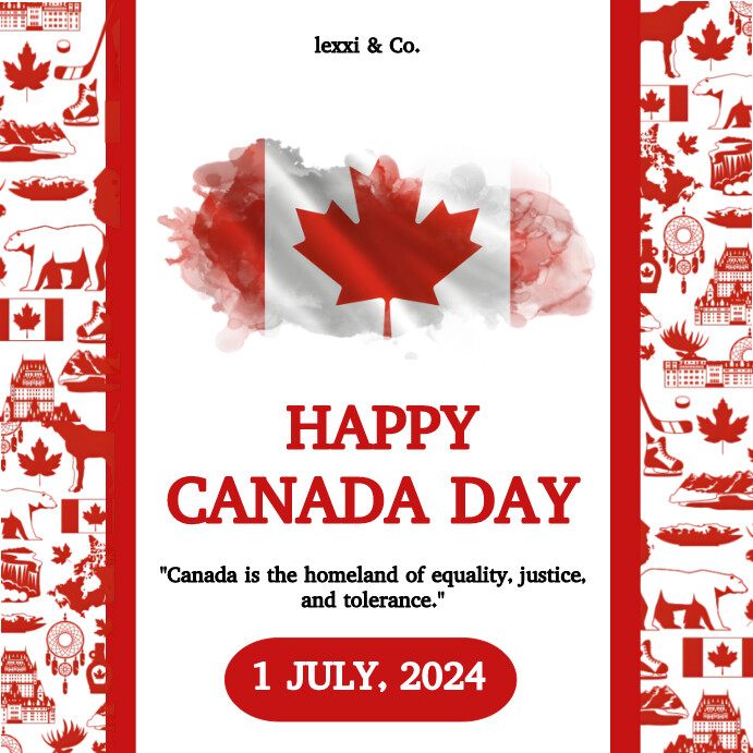 Copy of White Joyful Canada Day Instagram Post | PosterMyWall