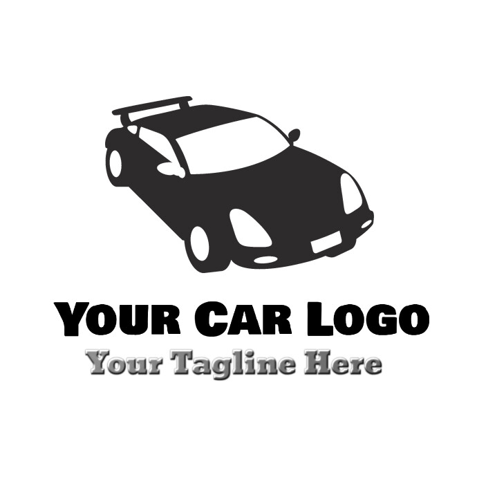 White Joyful Car Logo Template | PosterMyWall