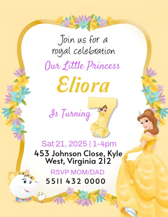 White Joyful Cartoon Themed Birthday Flyer (us Letter) Template ...