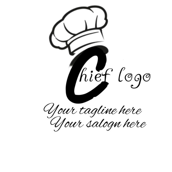 White Joyful Chief Logo Modelo | PosterMyWall