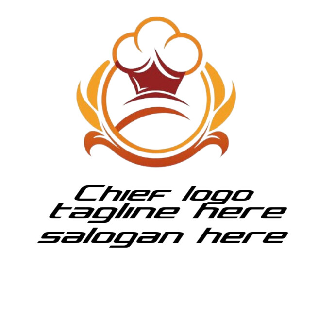 White Joyful Chief Logo Template | PosterMyWall