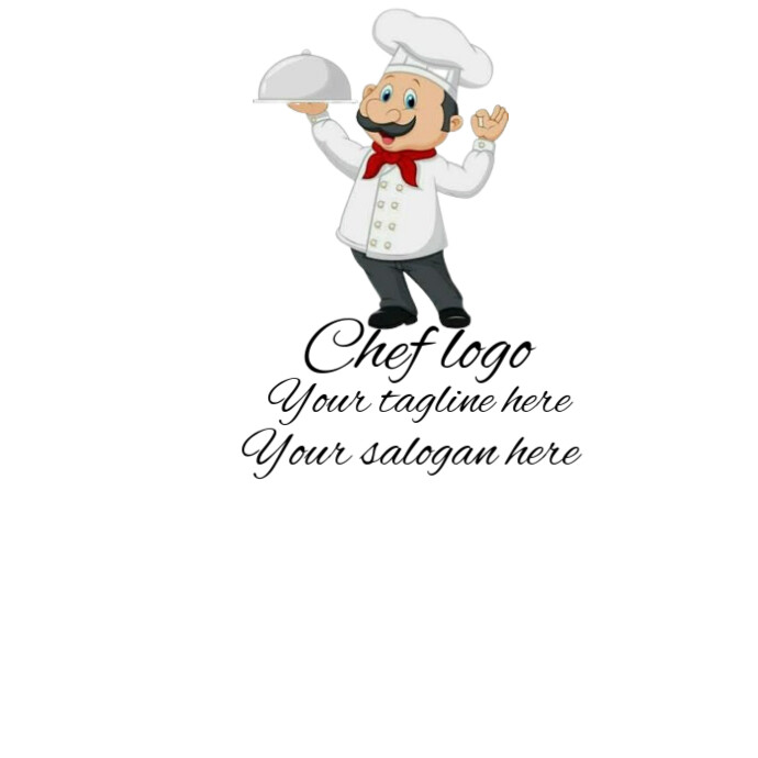 White Joyful Chief Logo Templat | PosterMyWall