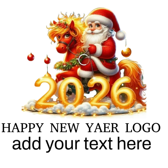 White Joyful Chirmas Logo Logo Template | PosterMyWall