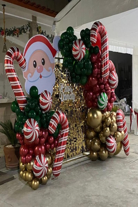 Modèle White Joyful Christmas Balloon Backdrop Decoration Poster ...