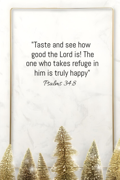 Copy of White Joyful Christmas Bible Verse Poster | PosterMyWall