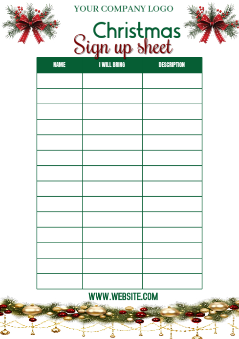 White Joyful Christmas Checklist Design A3 Template | PosterMyWall