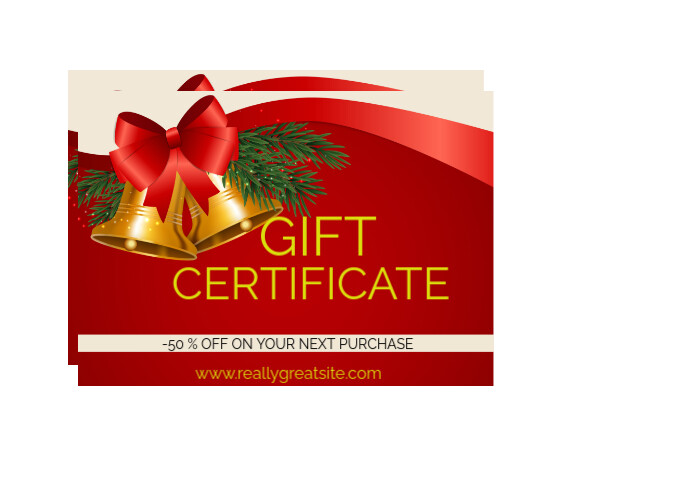 White Joyful Christmas Gift Postcard Template | PosterMyWall