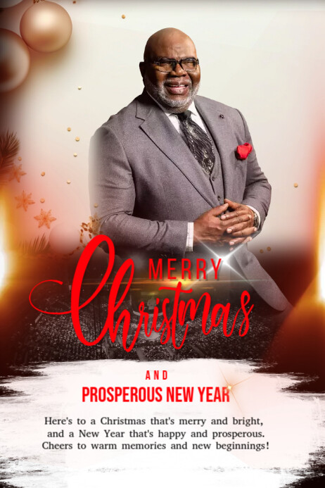 White Joyful Christmas Wishes Poster Template | PosterMyWall