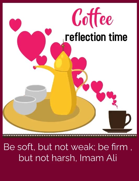 Plantilla de White Joyful Coffee Reflection Time Flyer (us | PosterMyWall